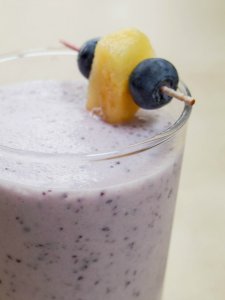 Blueberry piña colada (pina colada - cocktail and mocktail) - Caroline ...