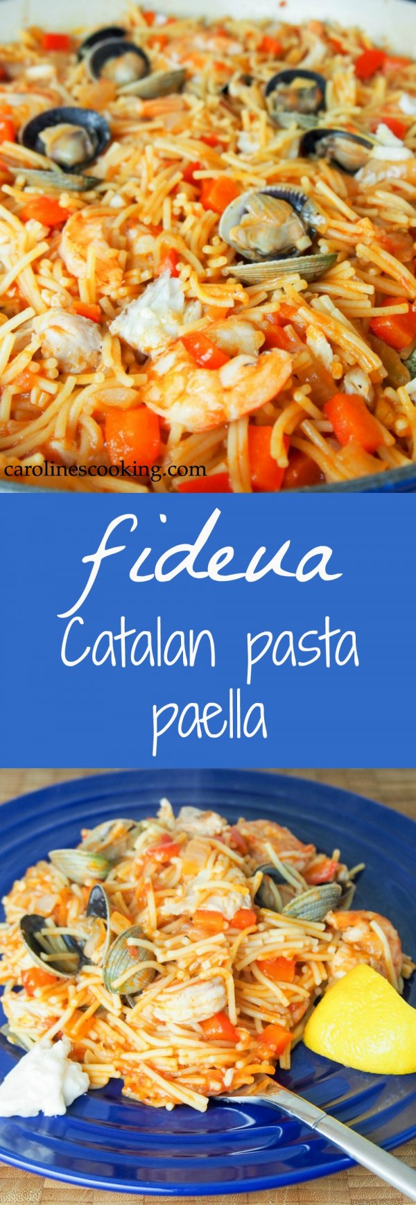 Fideua (pasta paella) - Caroline's Cooking