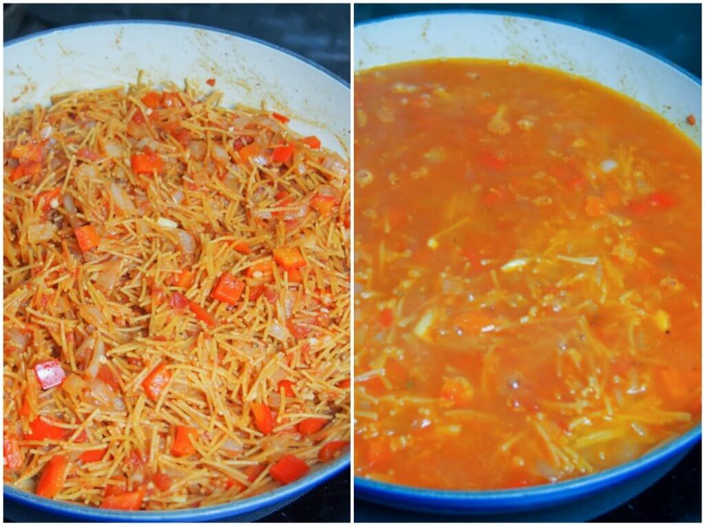 Fideua (pasta paella) - Caroline's Cooking
