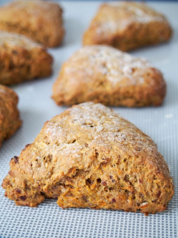 Carrot cake scones - Caroline's Cooking