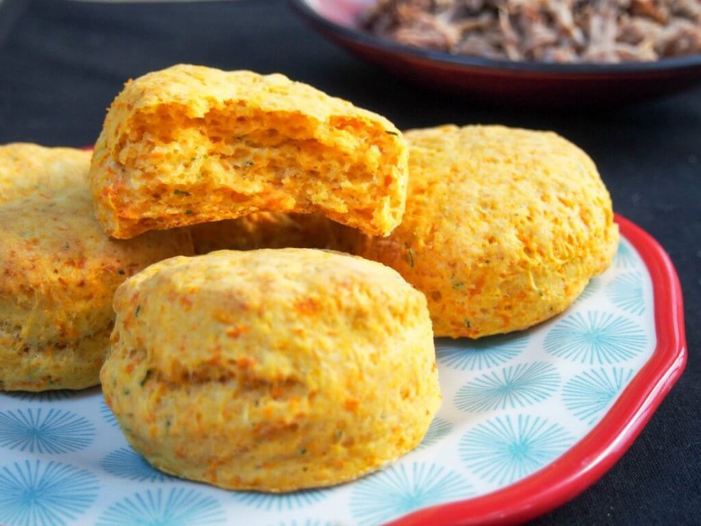 Tarragon sweet potato biscuits - Caroline's Cooking