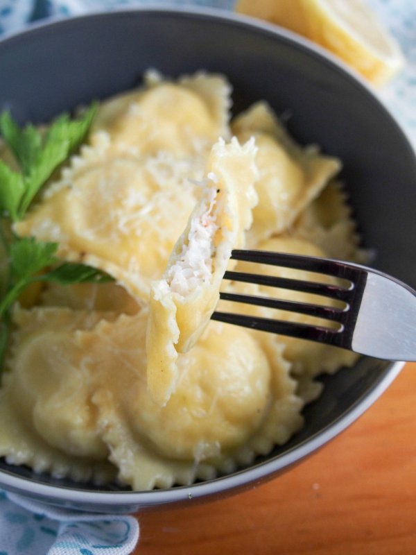 Crab ravioli - Caroline's Cooking