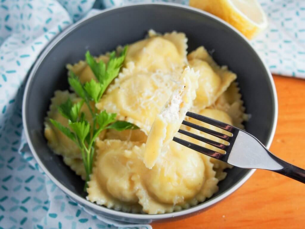 Crab ravioli - Caroline's Cooking