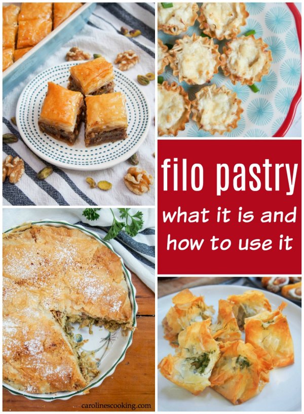 Filo pastry: what it is and how to use it - Caroline's Cooking