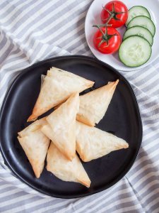 Tiropita (Greek cheese pastries) - Caroline's Cooking
