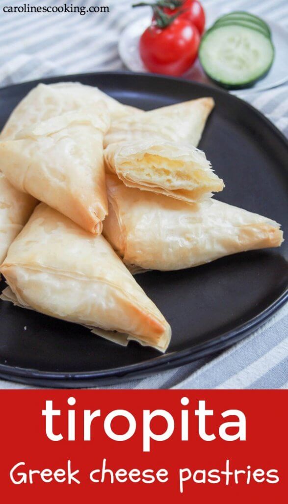 Tiropita (Greek cheese pastries) - Caroline's Cooking
