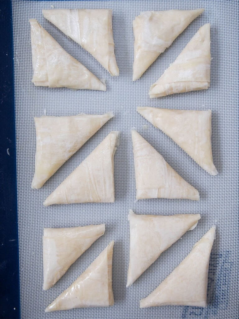 Tiropita (Greek cheese pastries) - Caroline's Cooking