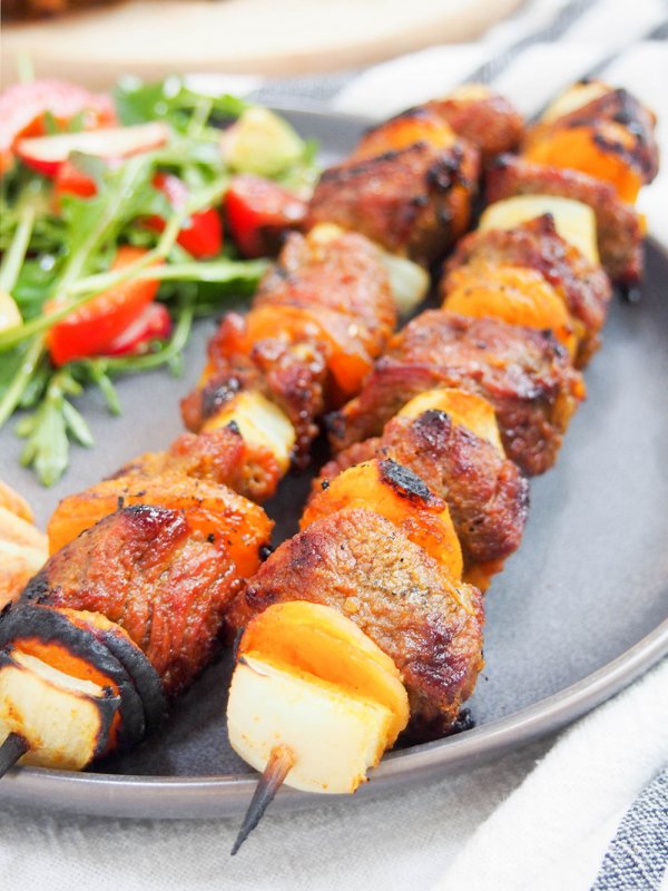 Sosaties (South African lamb and apricot kebabs) - Caroline's Cooking