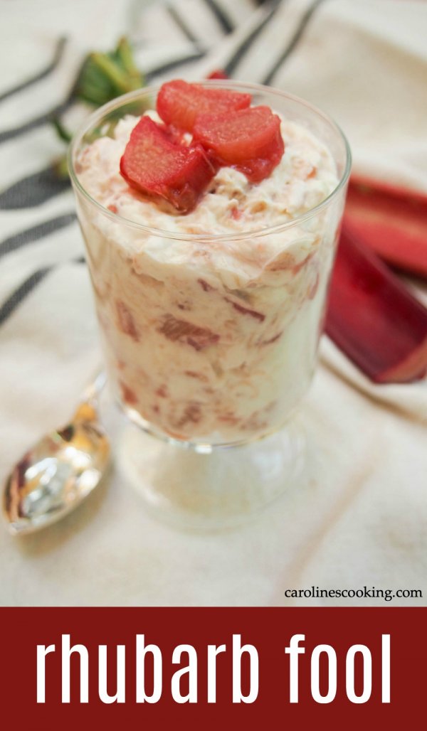 Rhubarb fool - Caroline's Cooking