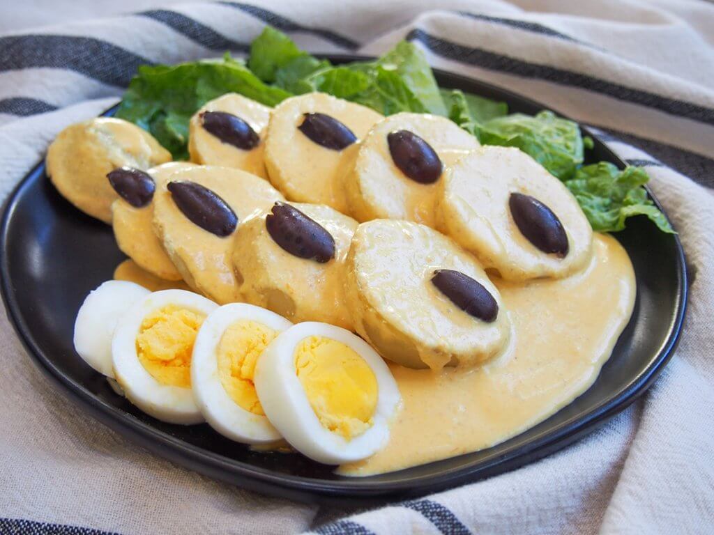 Papa a la Huancaina - Caroline's Cooking