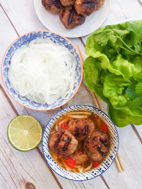Bun cha Hanoi - Caroline's Cooking