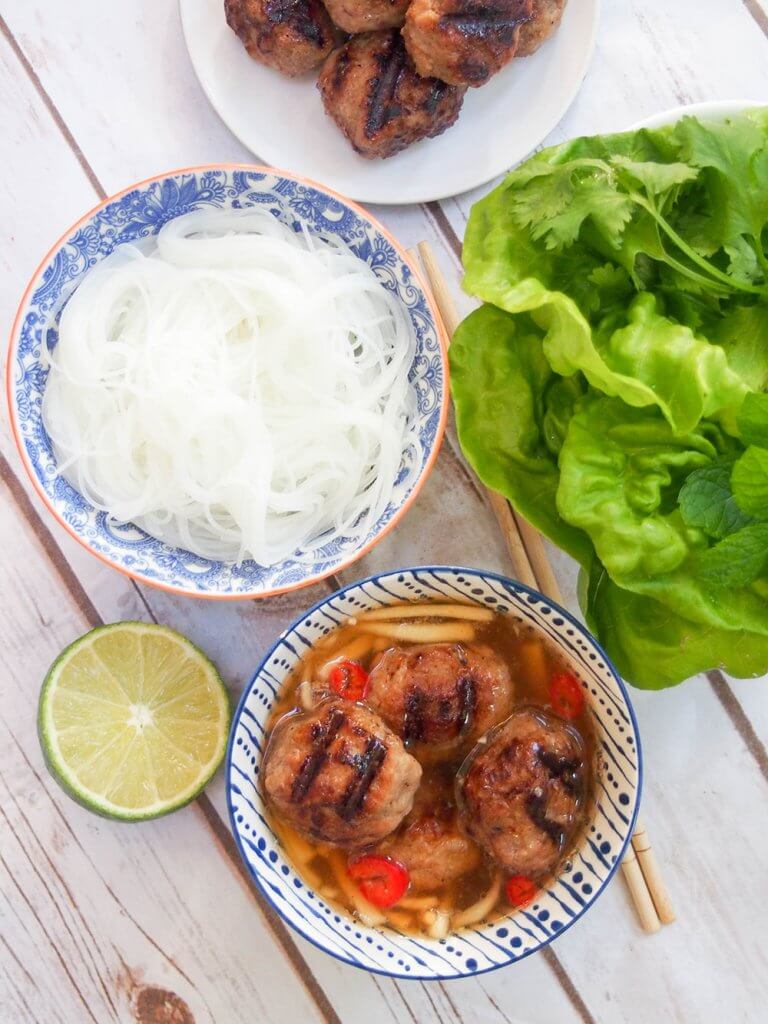 Bun cha Hanoi - Caroline's Cooking