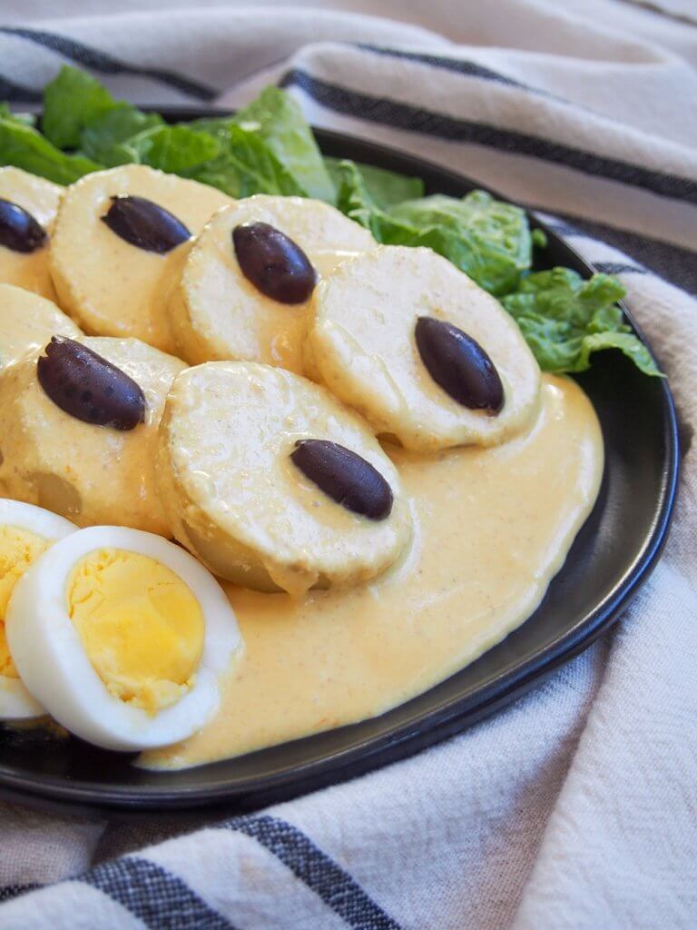 Papa a la Huancaina - Caroline's Cooking