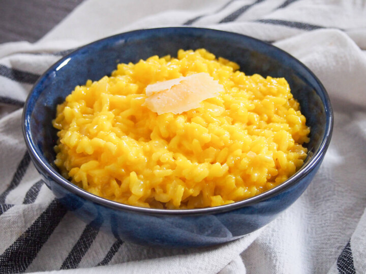Saffron risotto - Caroline's Cooking