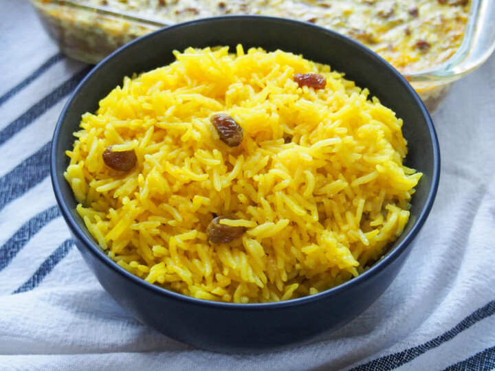 South African yellow rice - Caroline's Cooking