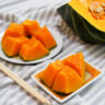 Kabocha no nimono (Japanese simmered squash) - Caroline's Cooking