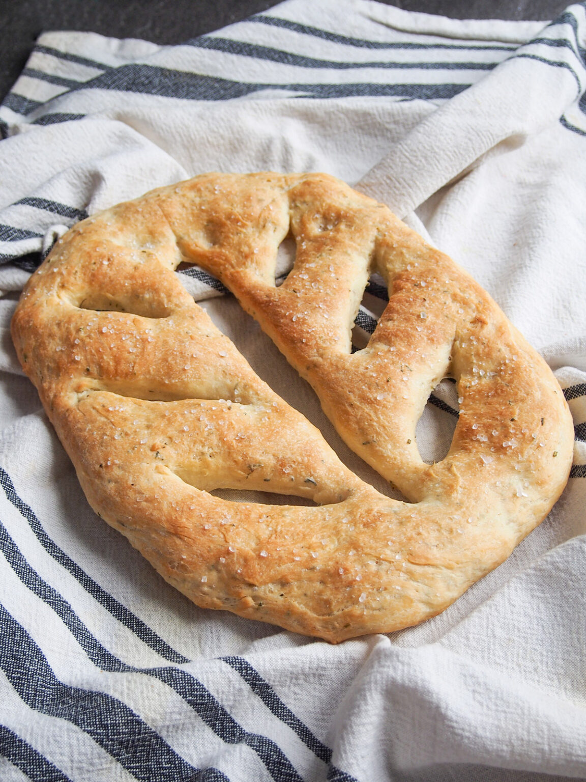 Herb fougasse - Caroline's Cooking