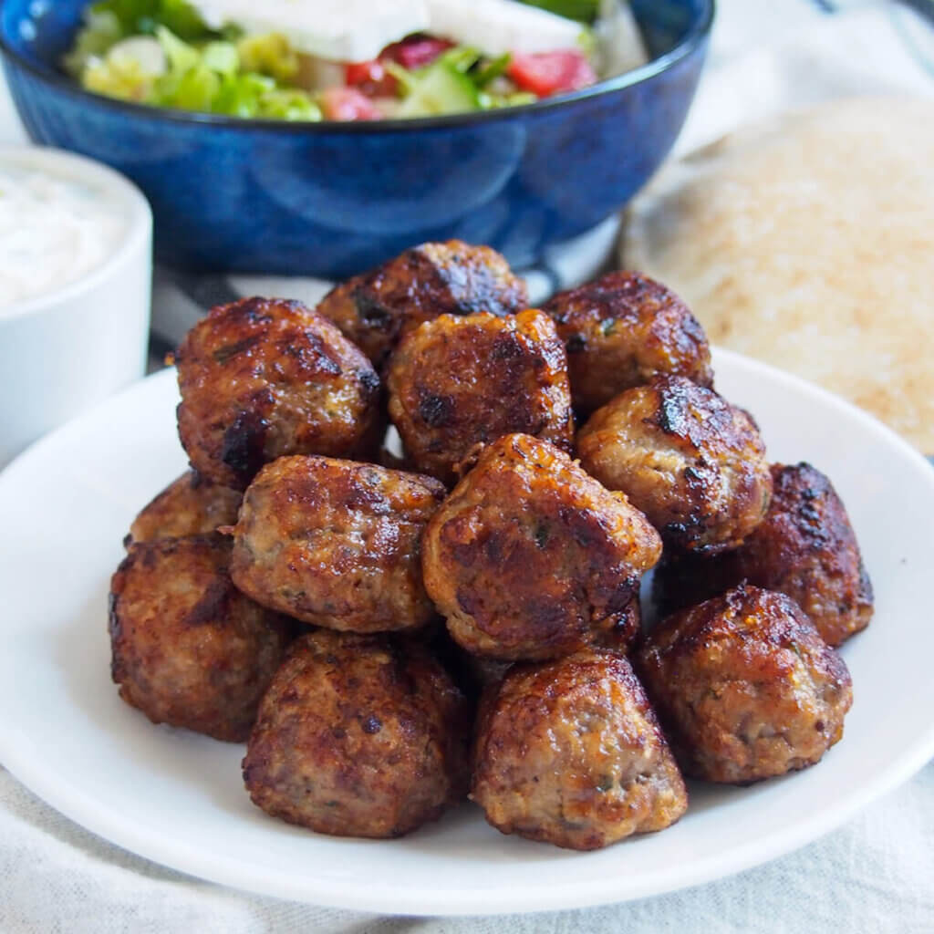 Keftedes (Greek meatballs) - Caroline's Cooking