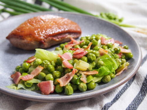 Petits pois à la française - French peas - Caroline's Cooking