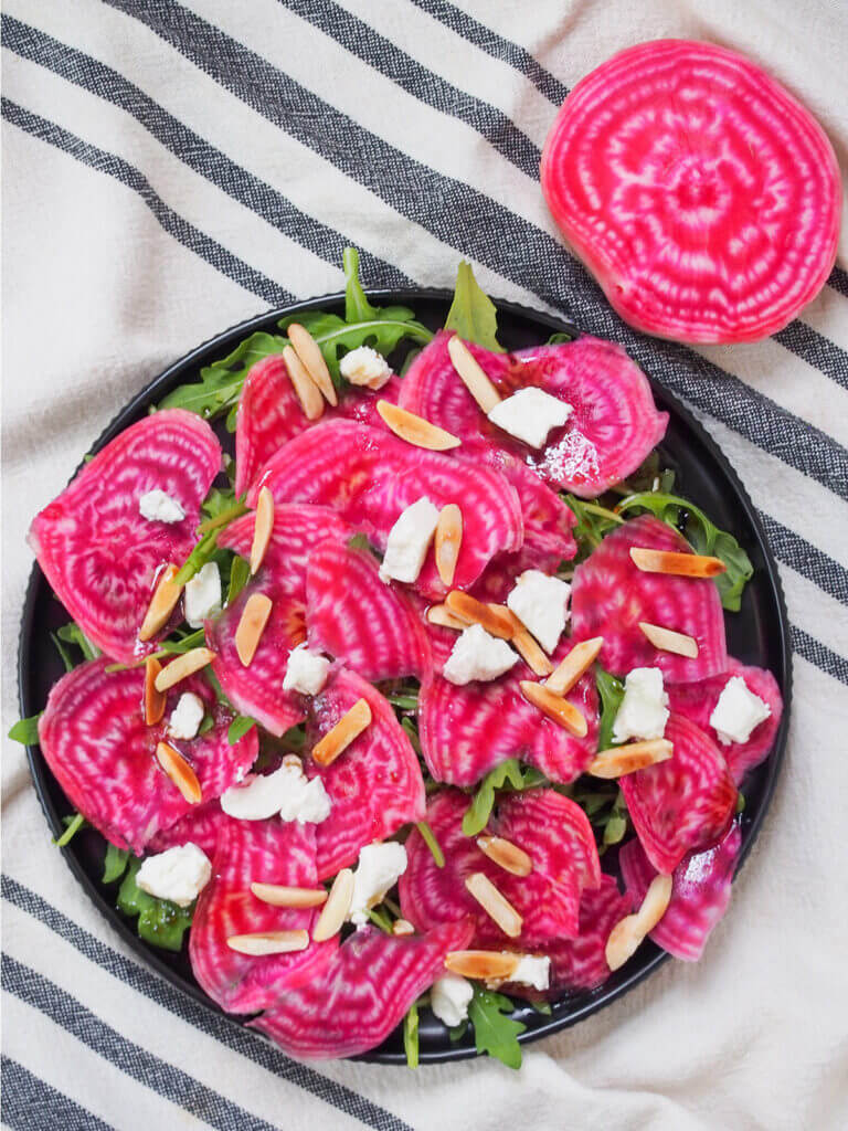 Chioggia beet salad - Caroline's Cooking