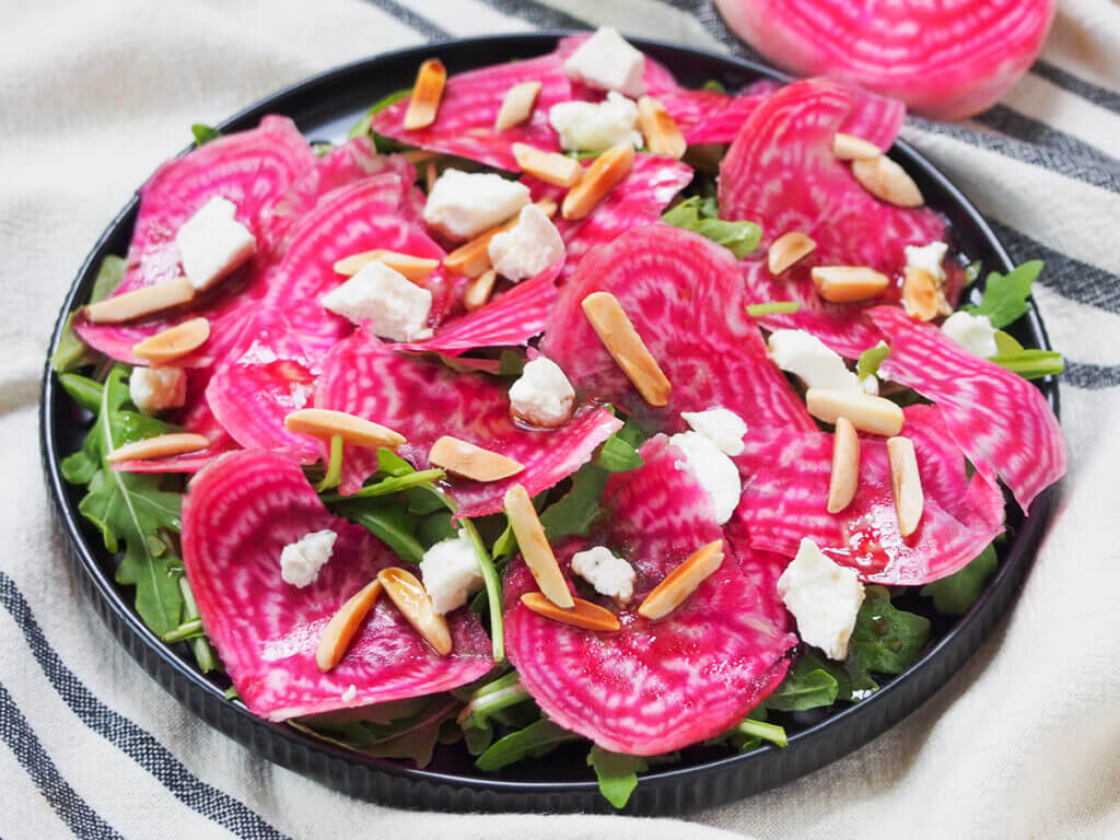 Chioggia beet salad - Caroline's Cooking