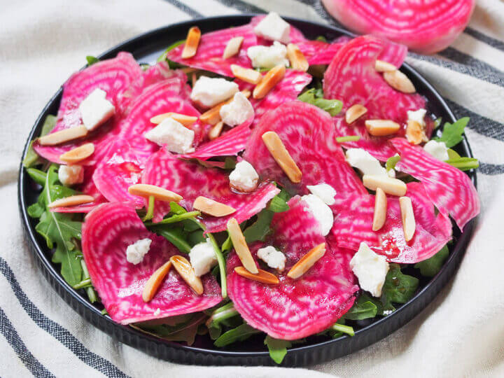Chioggia beet salad - Caroline's Cooking