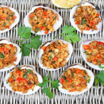 New England style stuffed clams - Caroline's Cooking