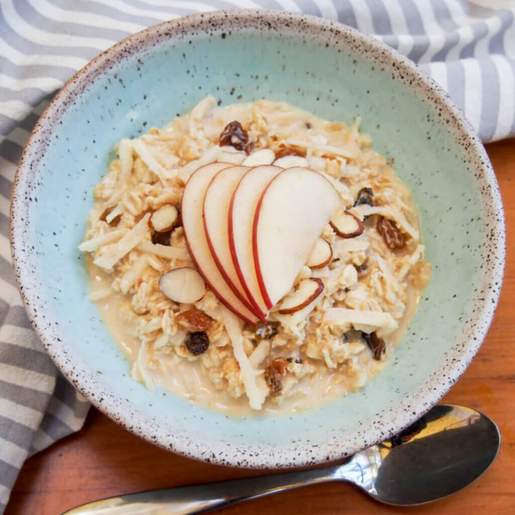 Swiss Bircher muesli (the original overnight oats) - Caroline's Cooking