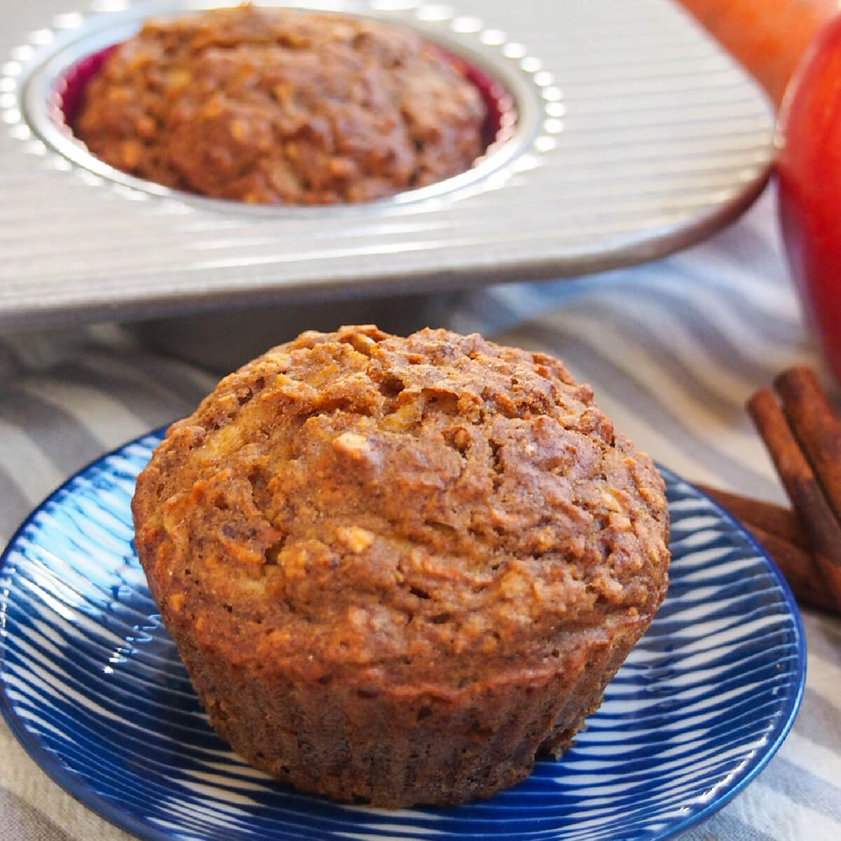 Healthy carrot apple muffins - Caroline's Cooking