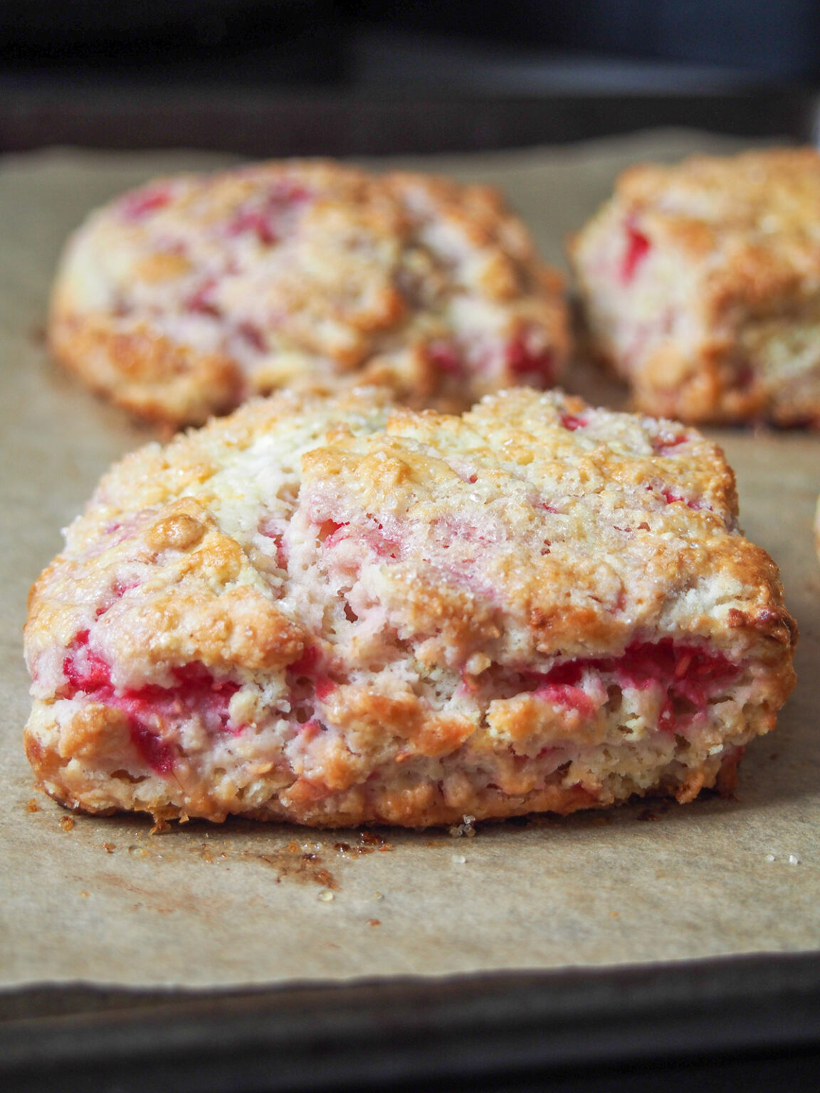 Raspberry scones - Caroline's Cooking