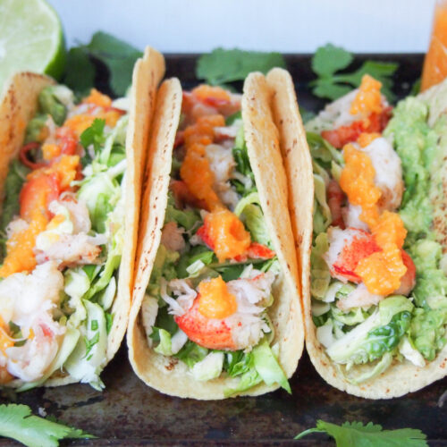 Lobster tacos - Caroline's Cooking