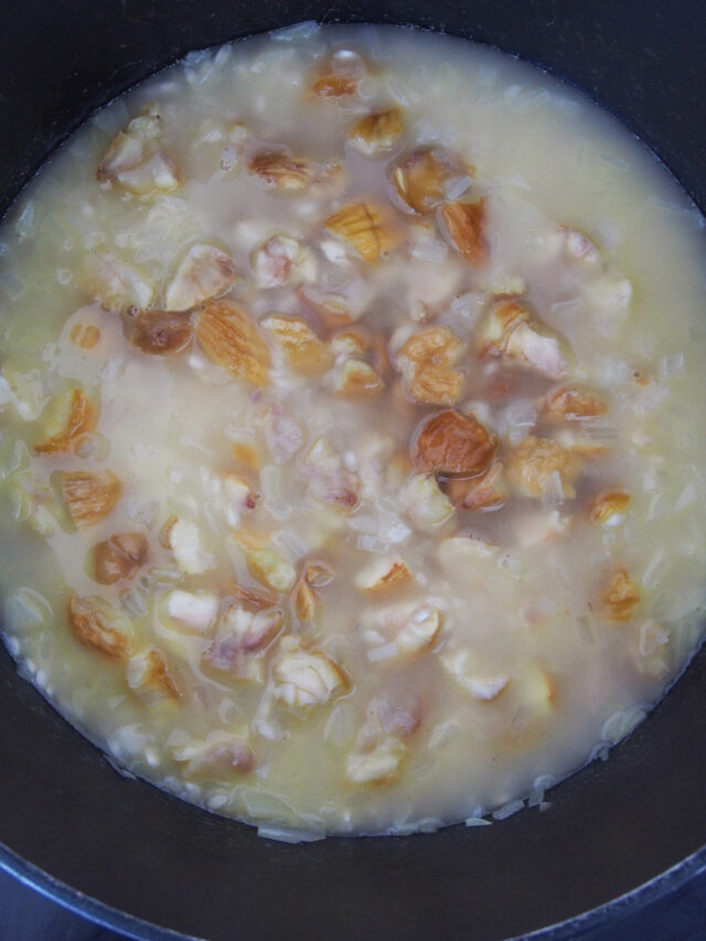 Chestnut risotto - Caroline's Cooking