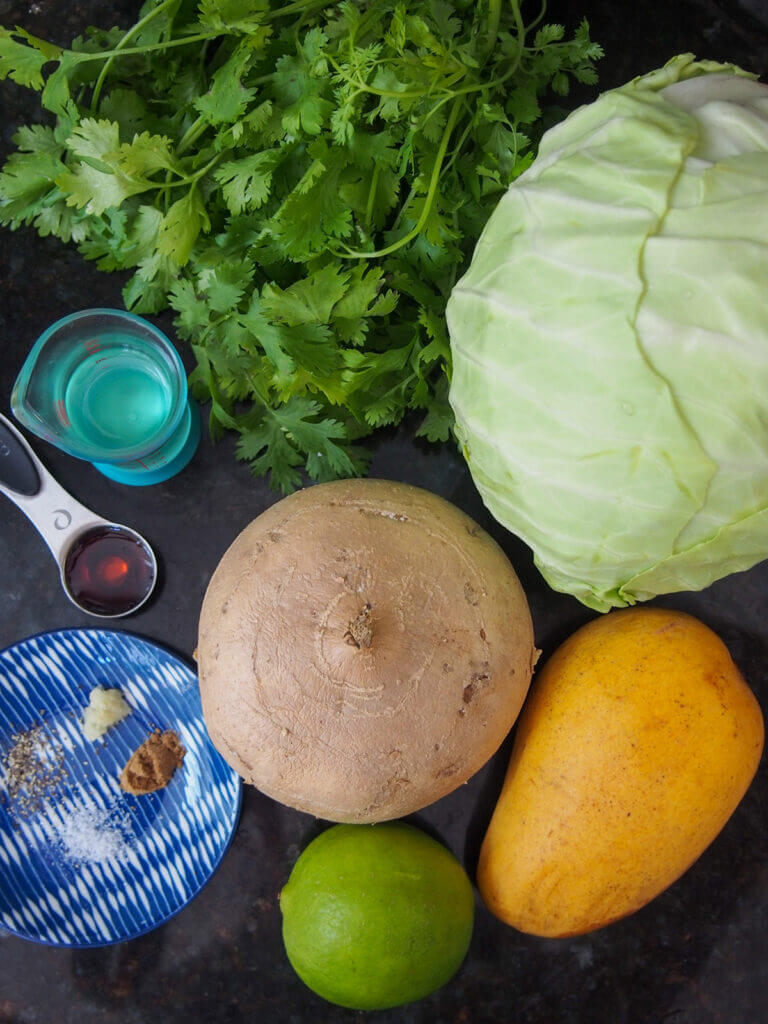 Mango jicama slaw - Caroline's Cooking
