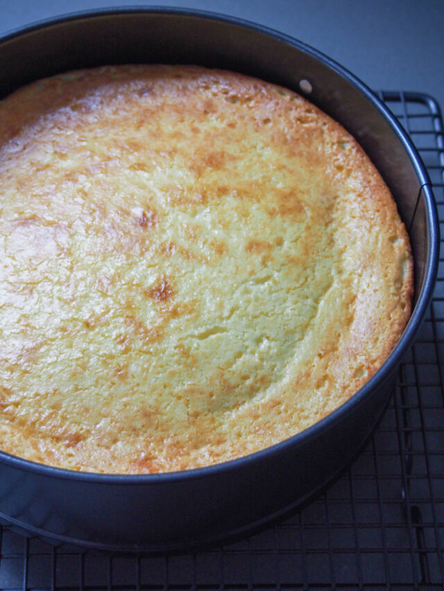 Swedish cheesecake with strawberries (ostkaka) - Caroline's Cooking