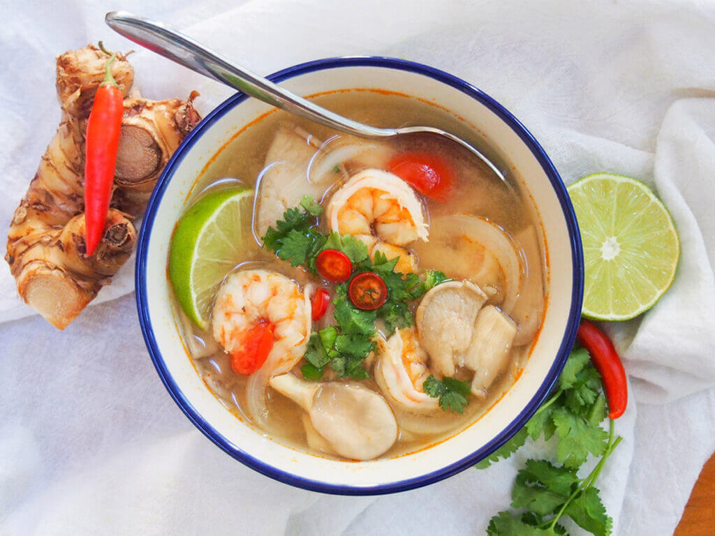 Tom yum soup - Caroline's Cooking