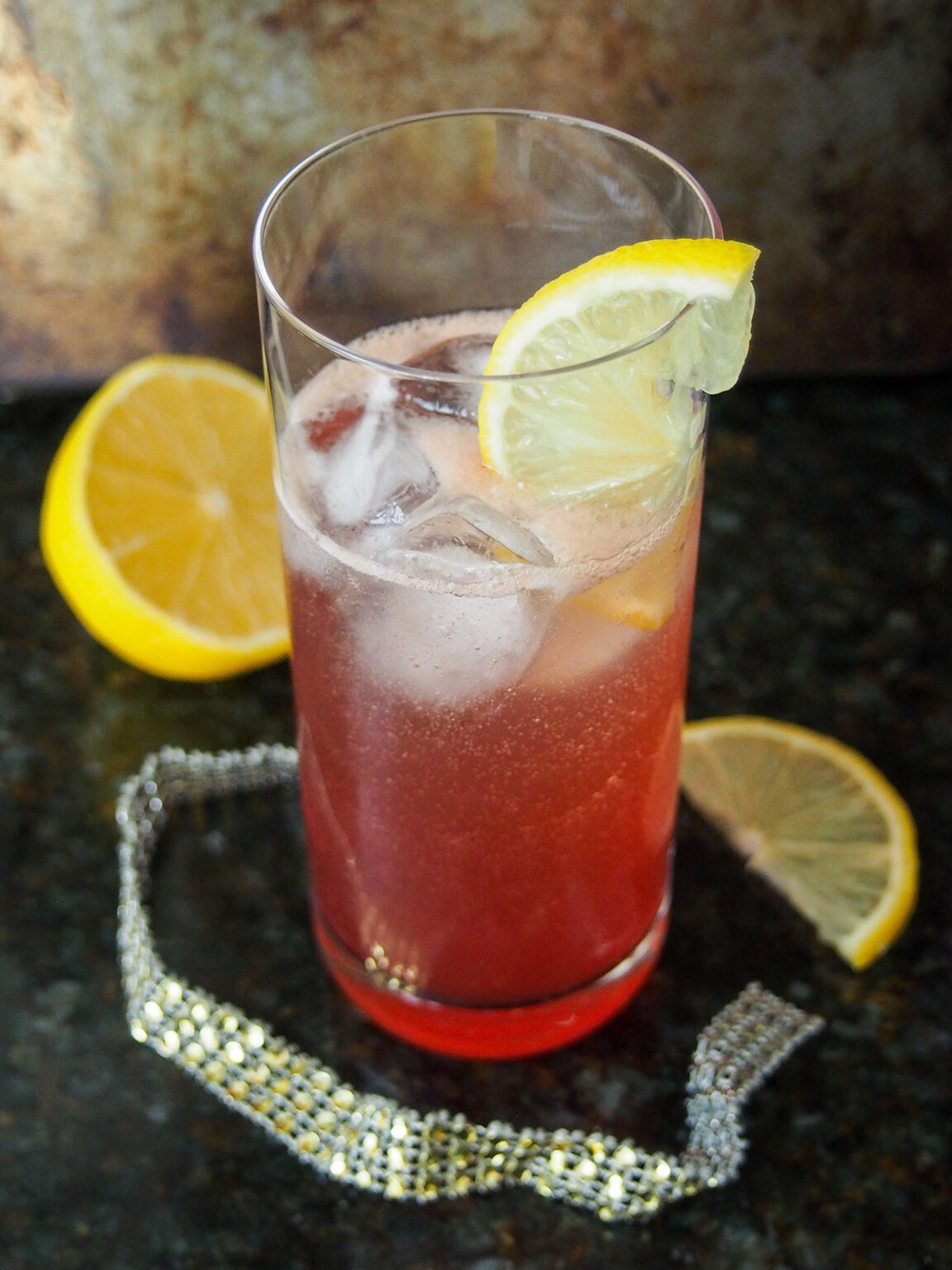 Sloe gin fizz - Caroline's Cooking
