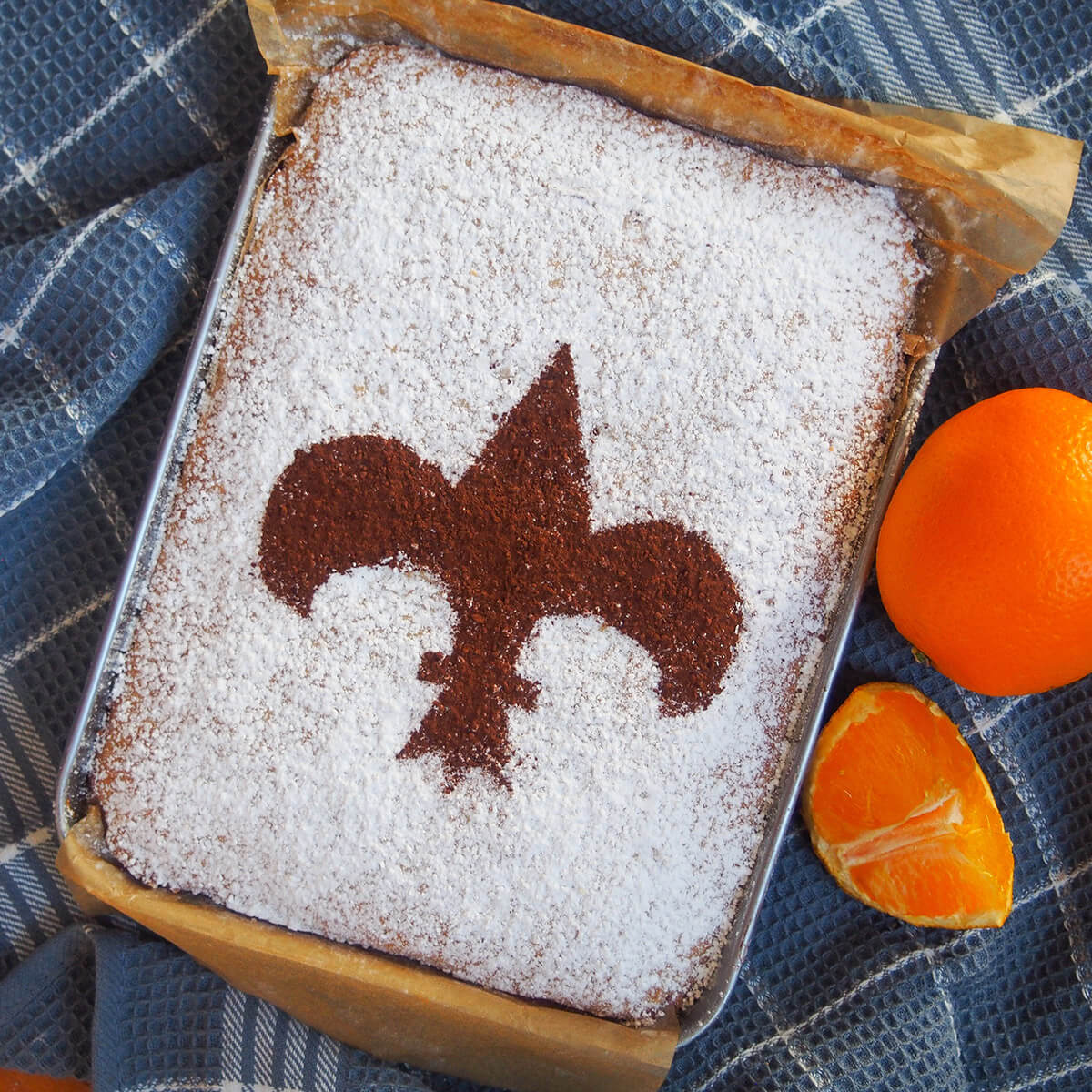 Florentine orange cake (Schiacciata alla fiorentina) - Caroline's Cooking