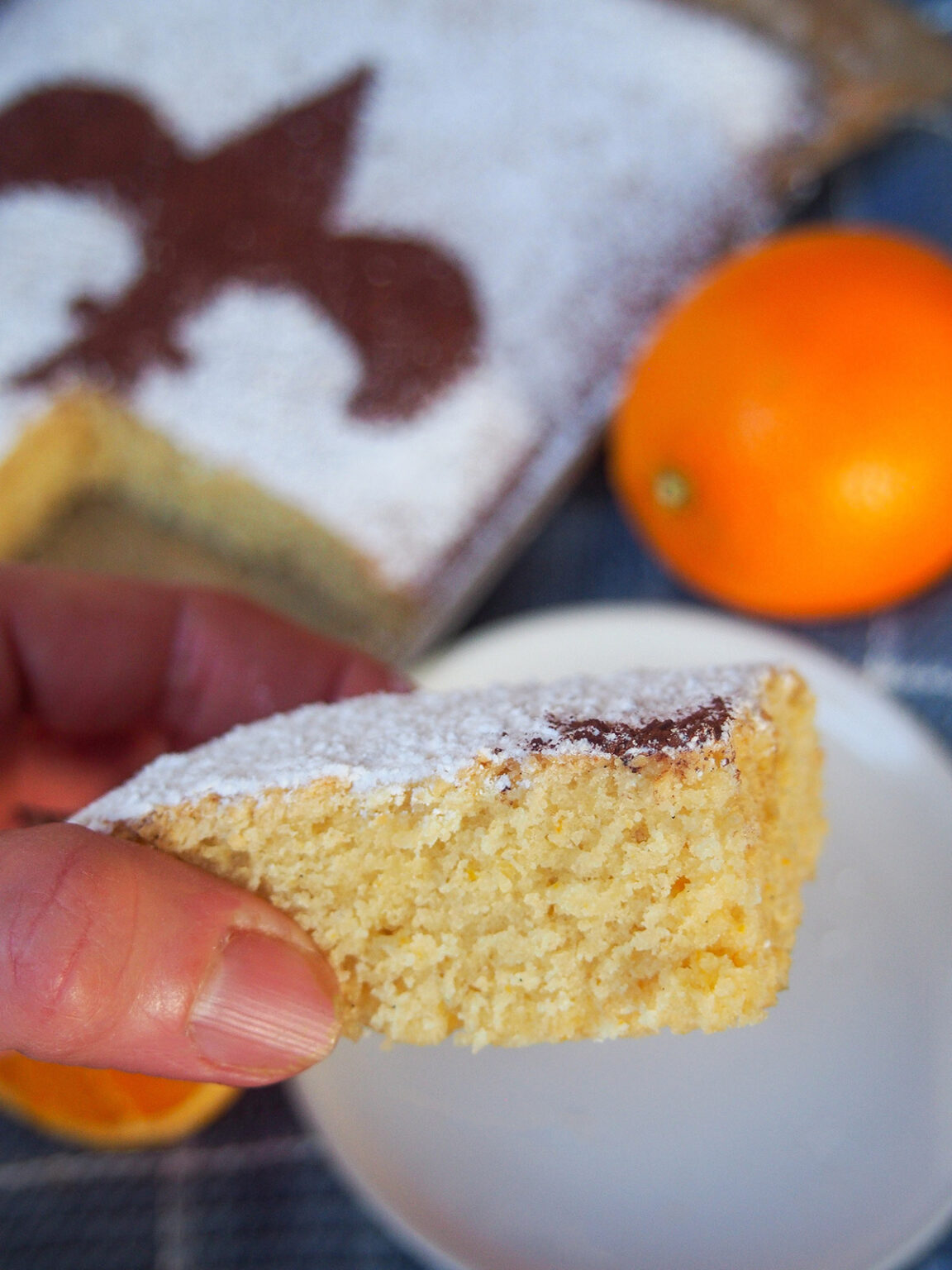 Florentine orange cake (Schiacciata alla fiorentina) - Caroline's Cooking
