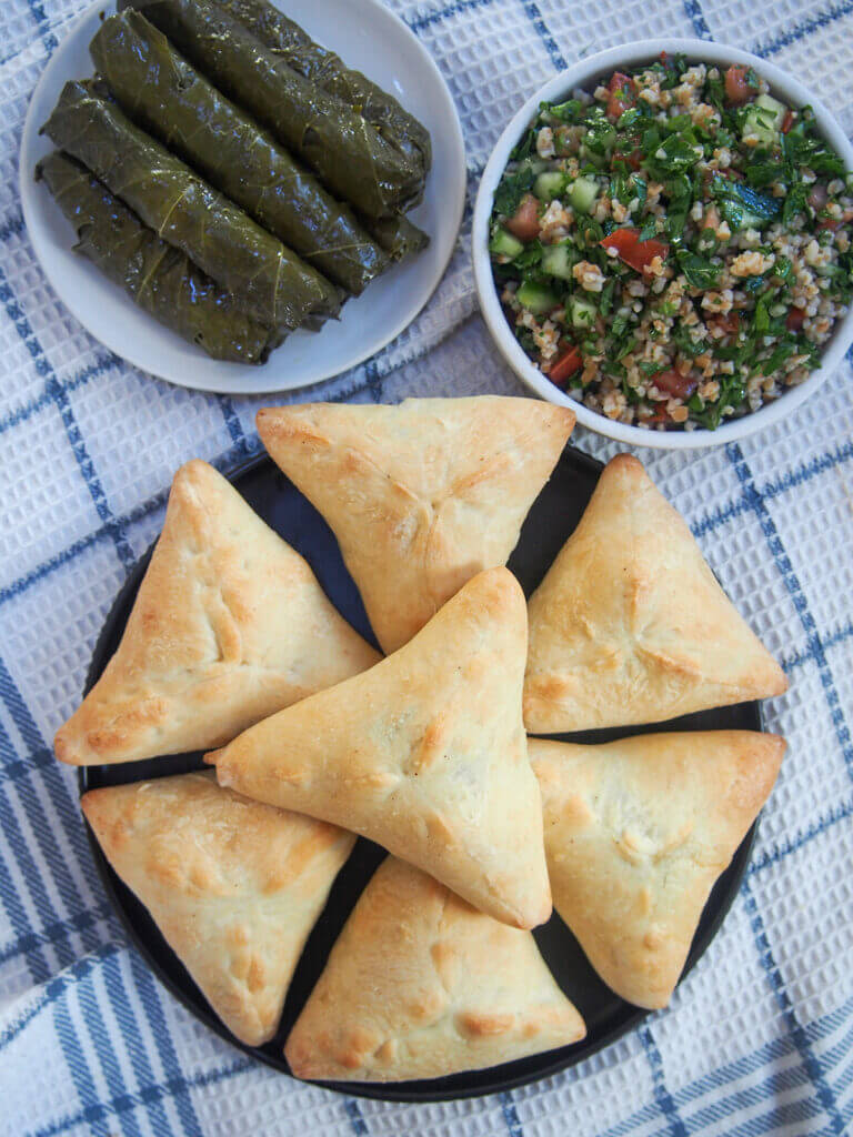 Spinach fatayer - Caroline's Cooking