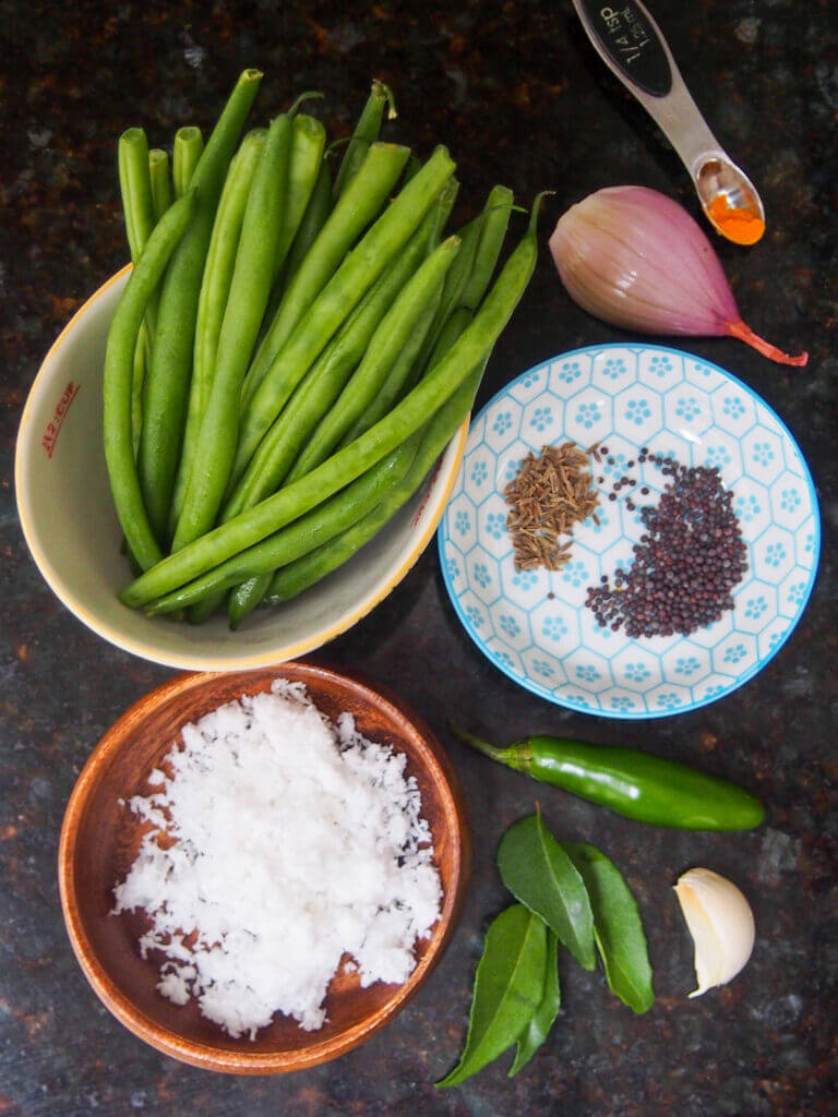 Beans thoran - Caroline's Cooking