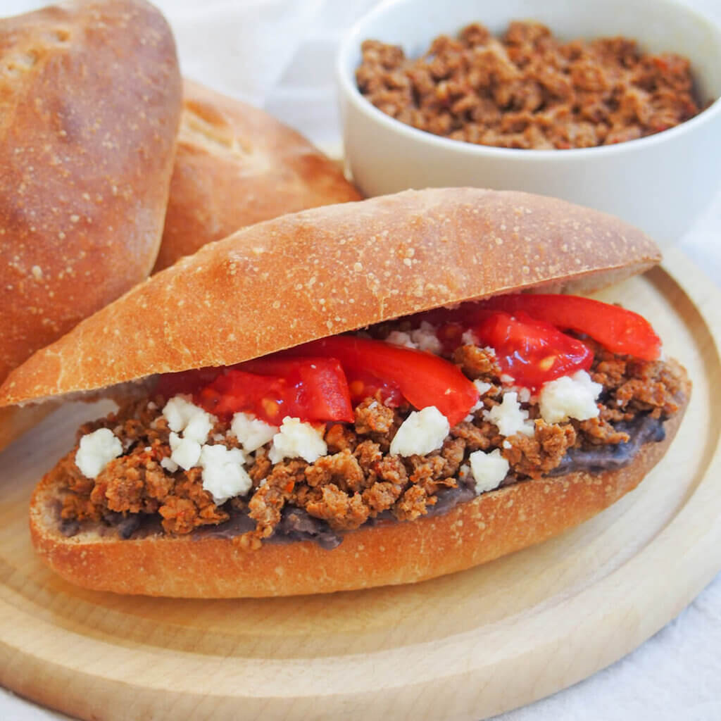 Mexican chorizo torta - Caroline's Cooking