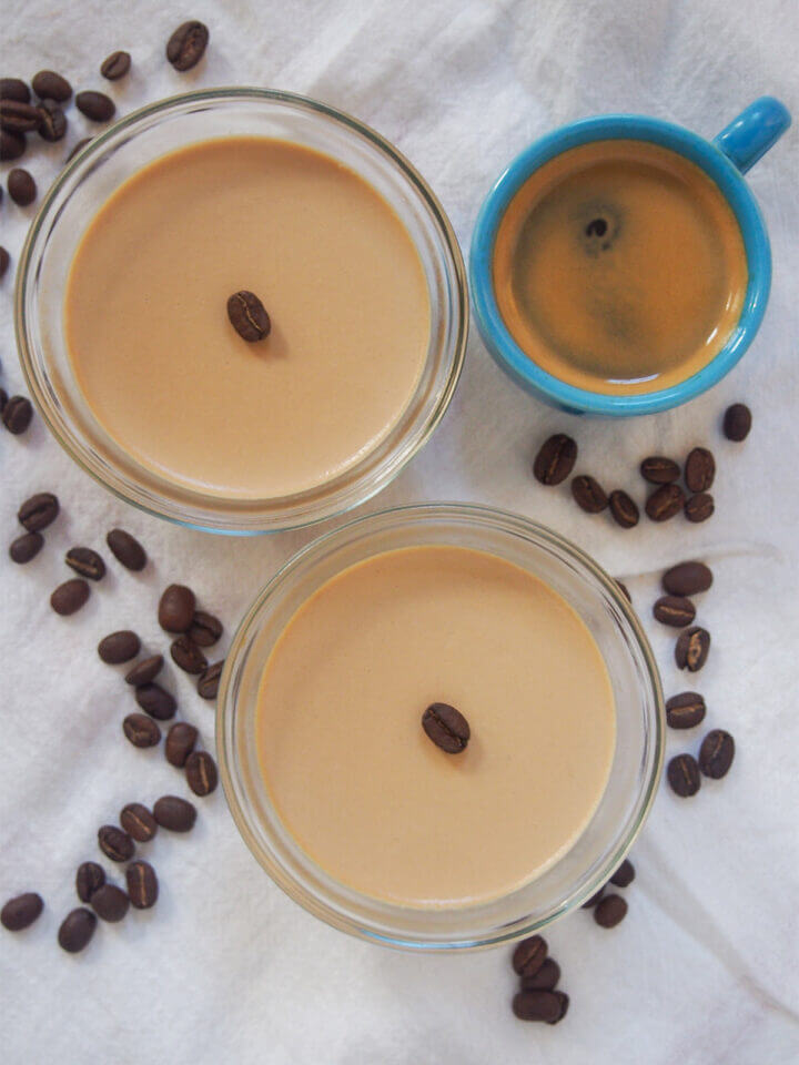 Coffee panna cotta - Caroline's Cooking