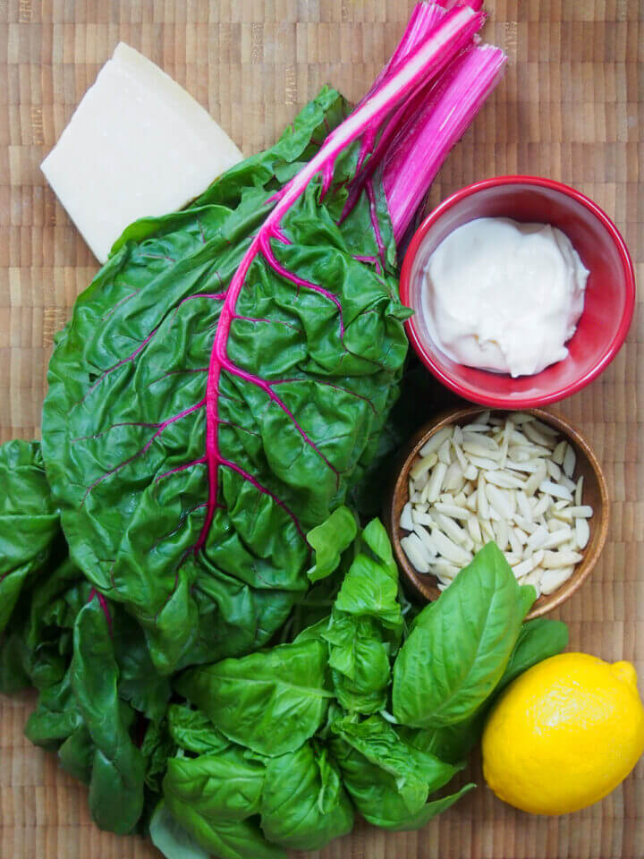 Creamy chard pesto - Caroline's Cooking