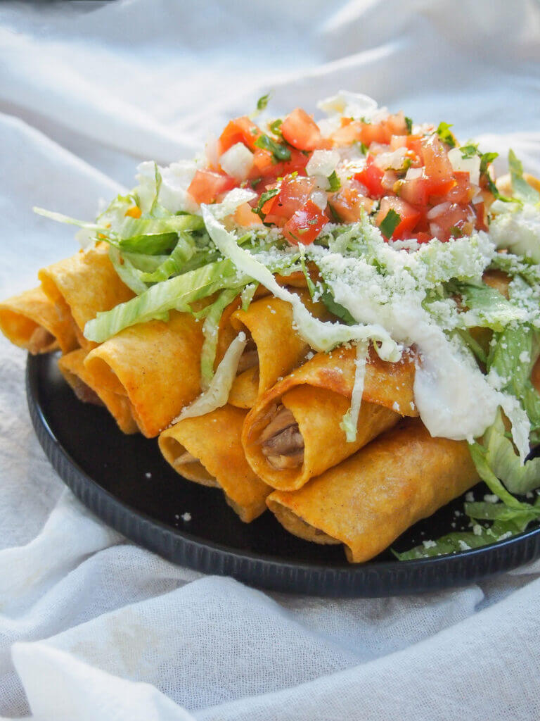 Chicken flautas - Caroline's Cooking