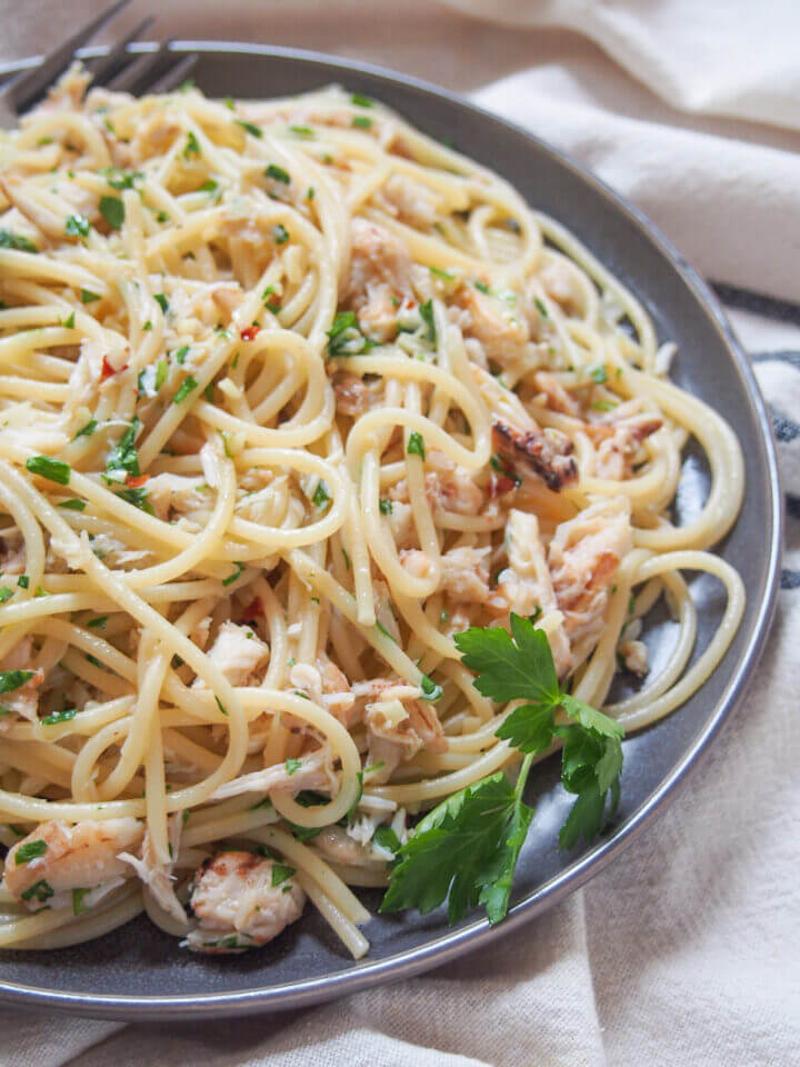 Crab pasta - Caroline's Cooking