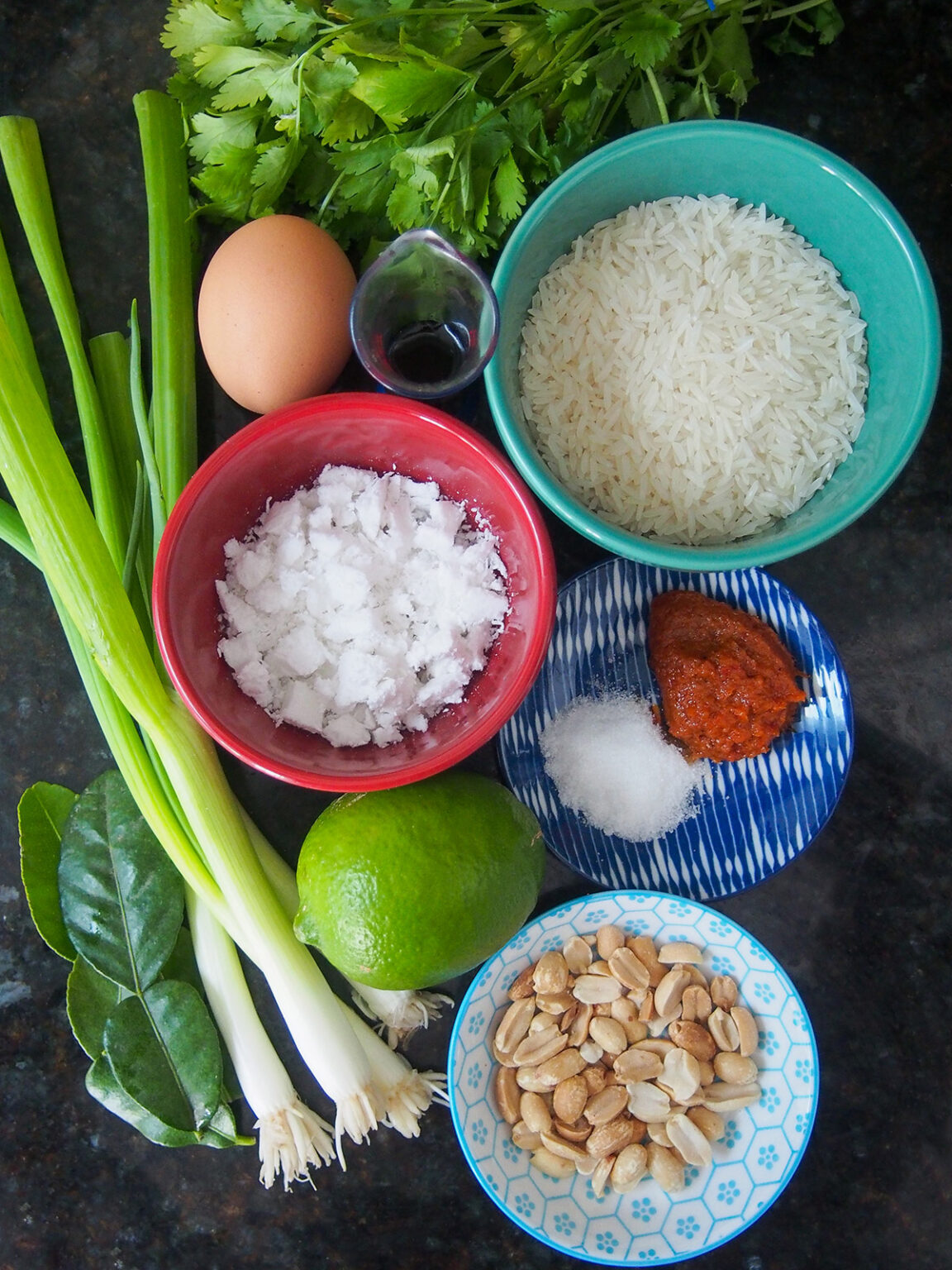 Nam khao (Lao crispy rice salad) - Caroline's Cooking