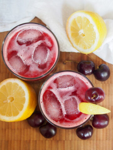 Cherry lemonade - Caroline's Cooking