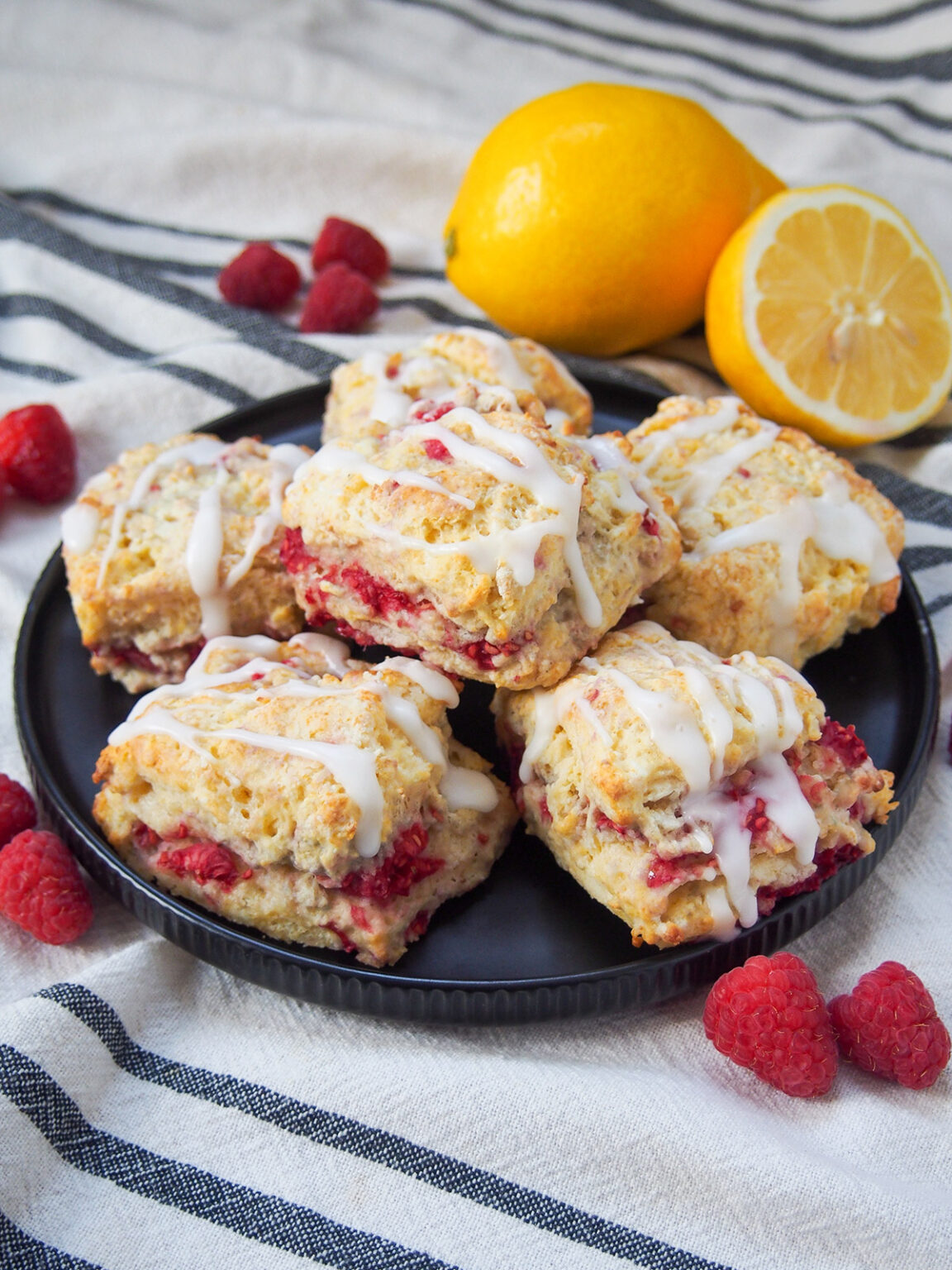 Raspberry scones - Caroline's Cooking