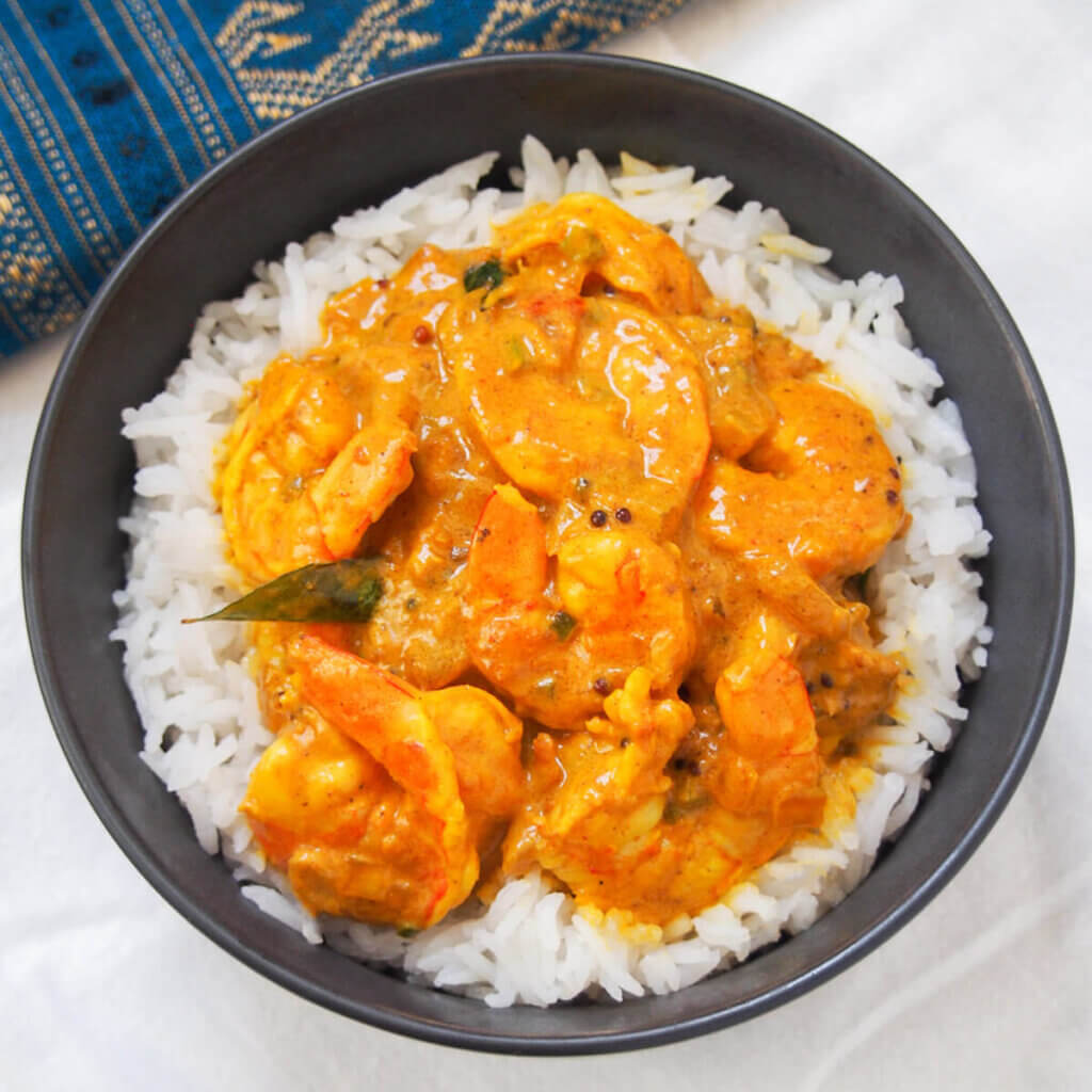 Malabar prawn curry (Malabar shrimp) - Caroline's Cooking