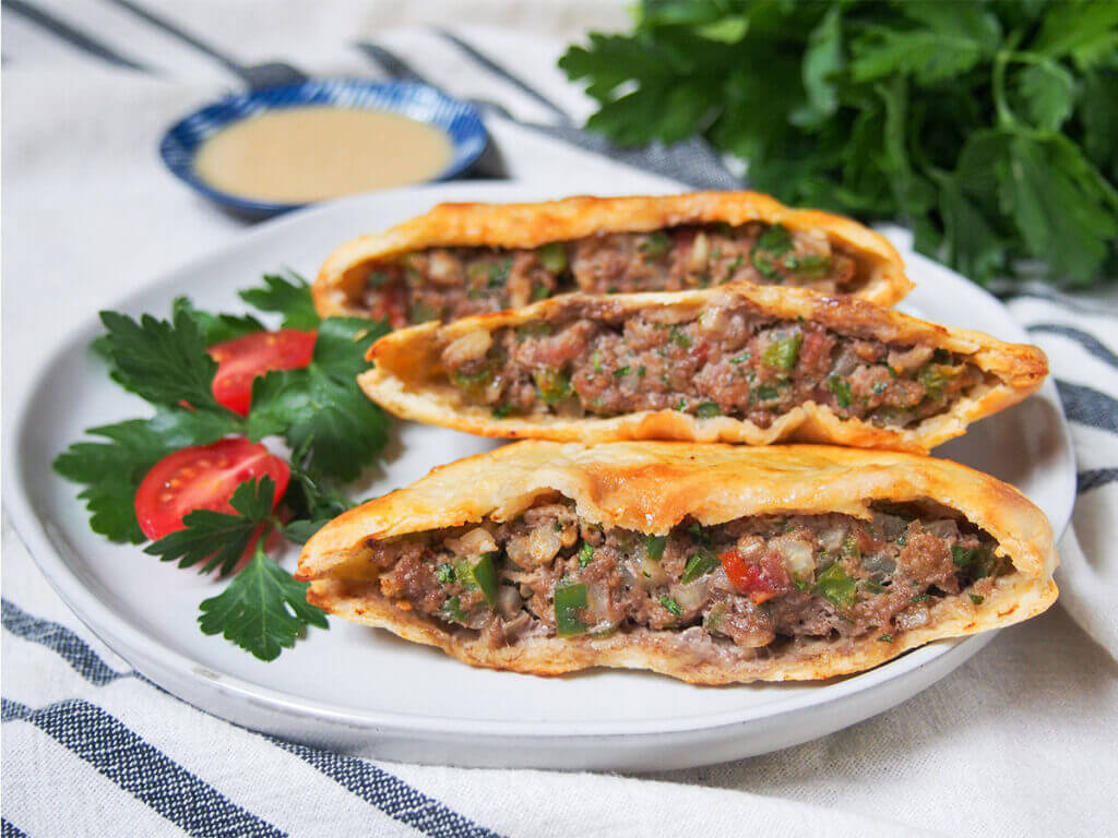 Hawawshi (ground/minced meat pitas) - Caroline's Cooking